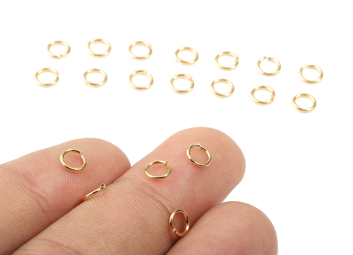 Brass 0.7x5 Jump Rings - Brass Open Jump Rings - Brass Connectors - 18 ...