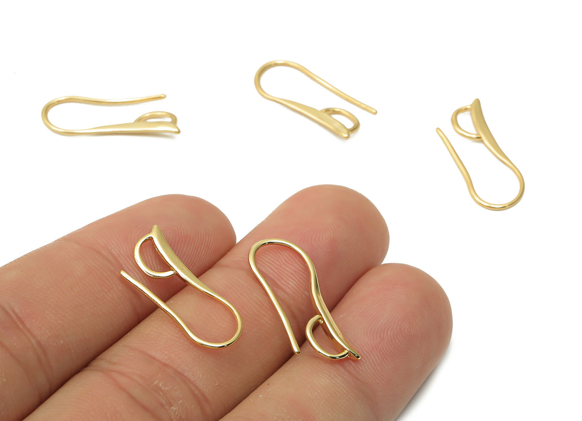 Brass Earrings Wires - Brass Ear Hook Connector - Earrings For Bead ...
